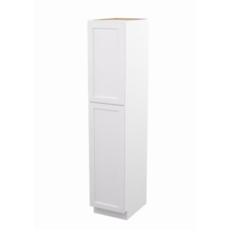 RELIABILT Fairplay 18-in W x 90-in H x 24-in D White Door Pantry Ready ...