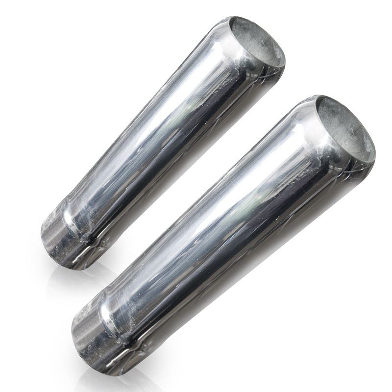 Pencil Style Polished Exhaust Tips 304 Stainless Steel 2 inch ...