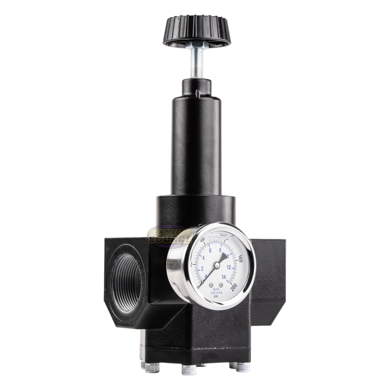 1.5" In-Line Compressed Air Compressor Inline Regulator 200 PSI ...