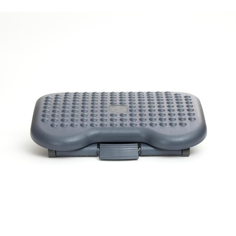 Black Plastic 3-Position Adjustable Height Ergonomic Foot Rest ...